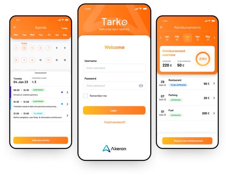 Employee Self Service App - Tarko Software Platform